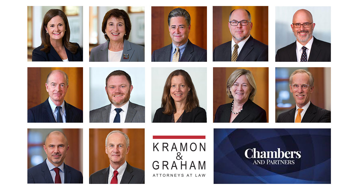 Kramon & Graham rankings increase in 2020 Chambers USA legal guide